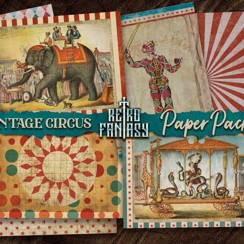 Vintage Carnival Party Pack INSTANT DOWNLOAD Printable & - Etsy