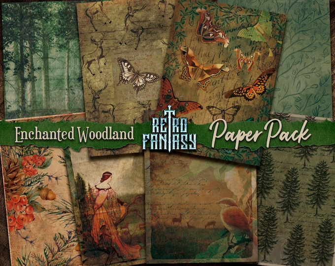 Enchanted Woodland Printable Paper Pack | INSTANT Download | Woodland ...