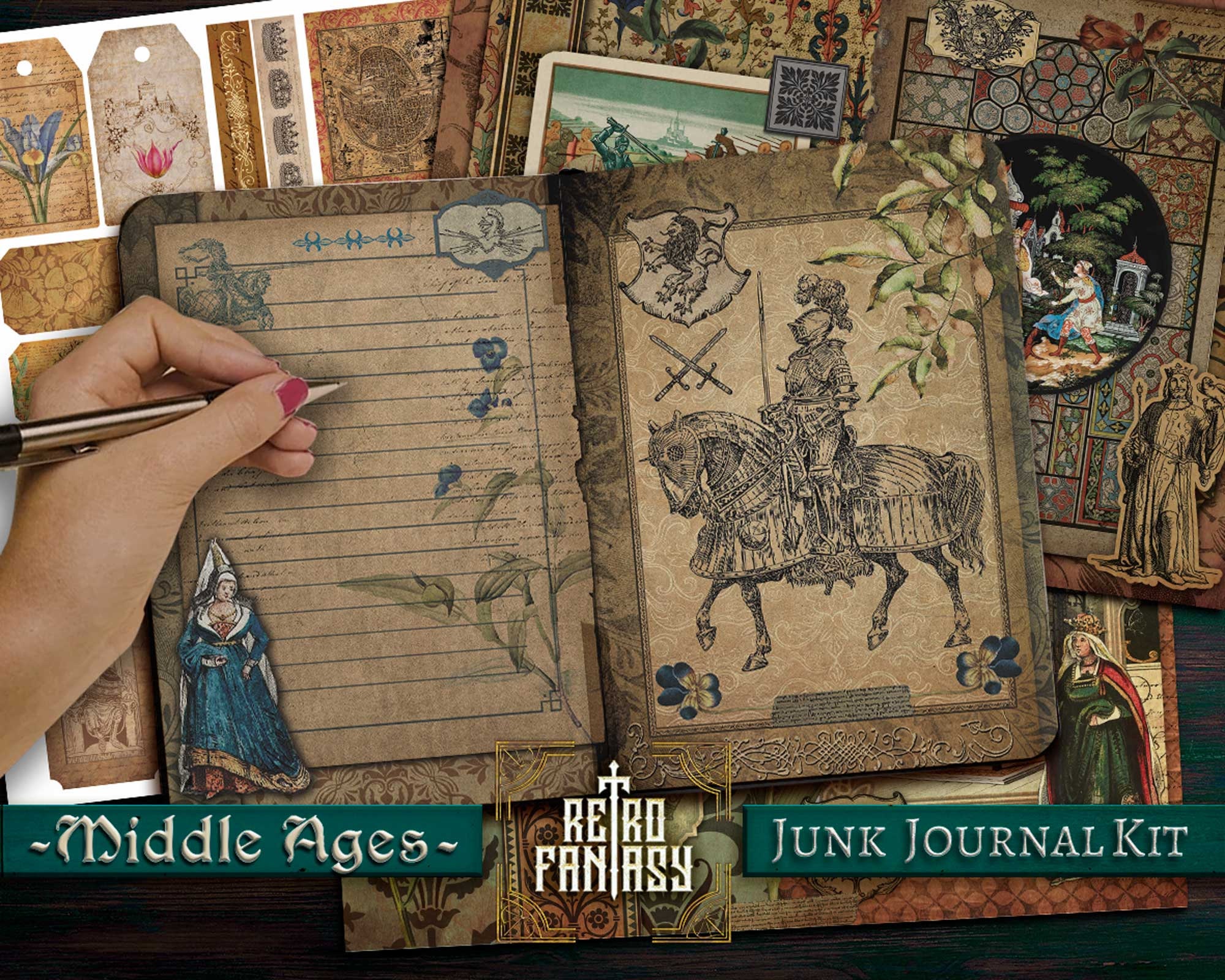 Middle Ages Junk Journal Kit With EXTRAS • Digital Download ...