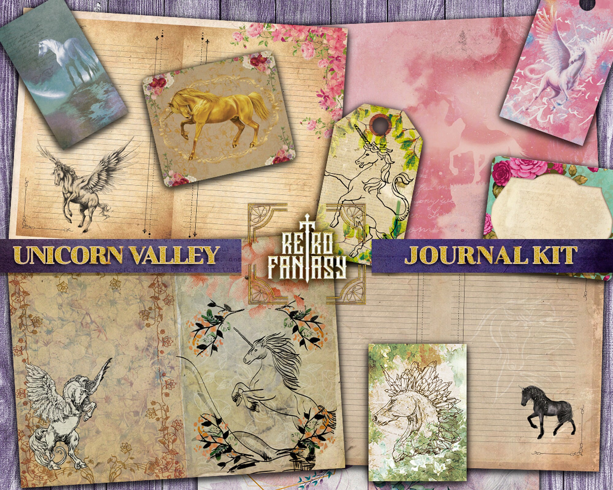 Unicorn Valley Journal Kit Unicorns Journal Kit - Etsy UK
