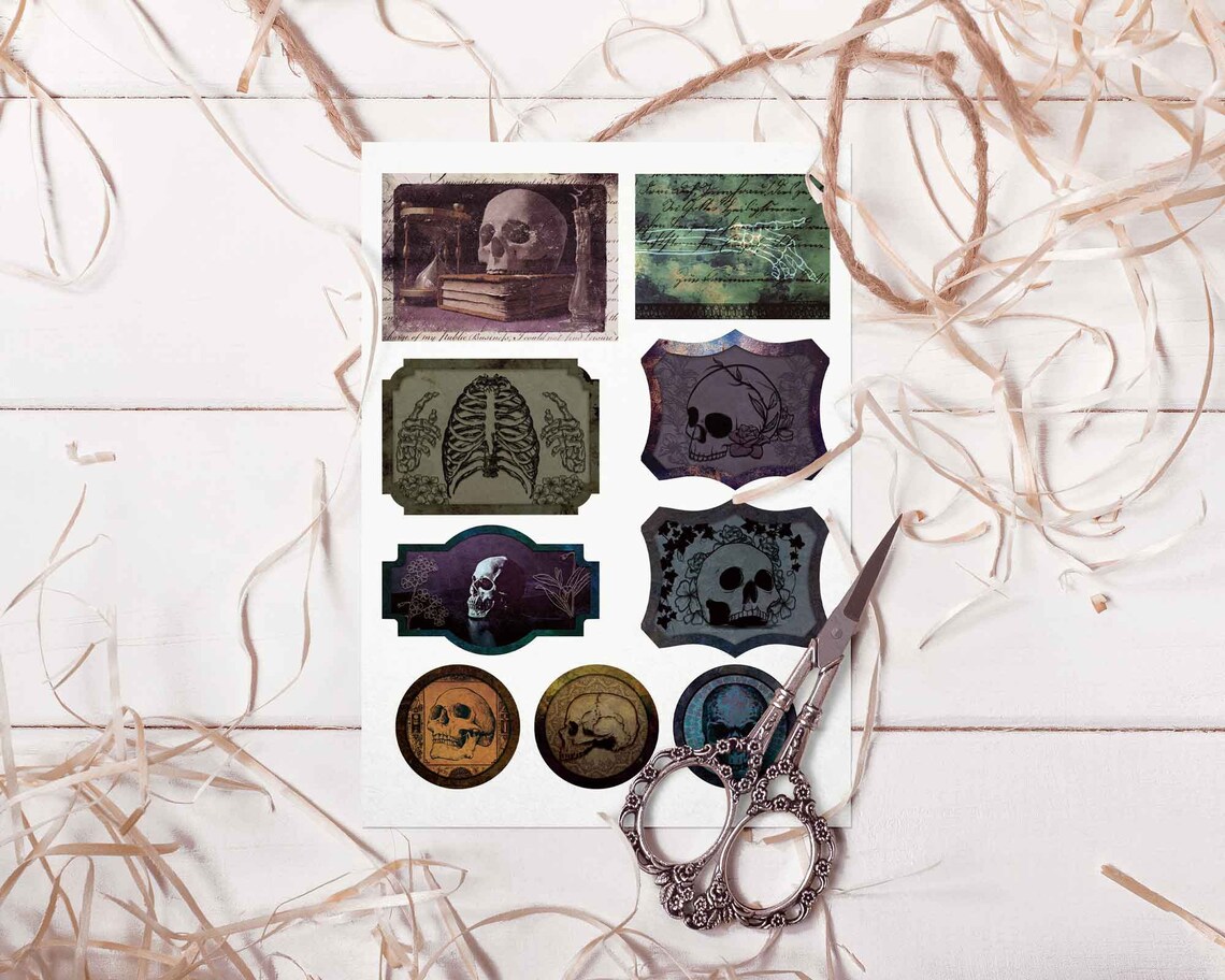 Goth Science Extras Add on Kit • INSTANT Download • Gothic Journal ...