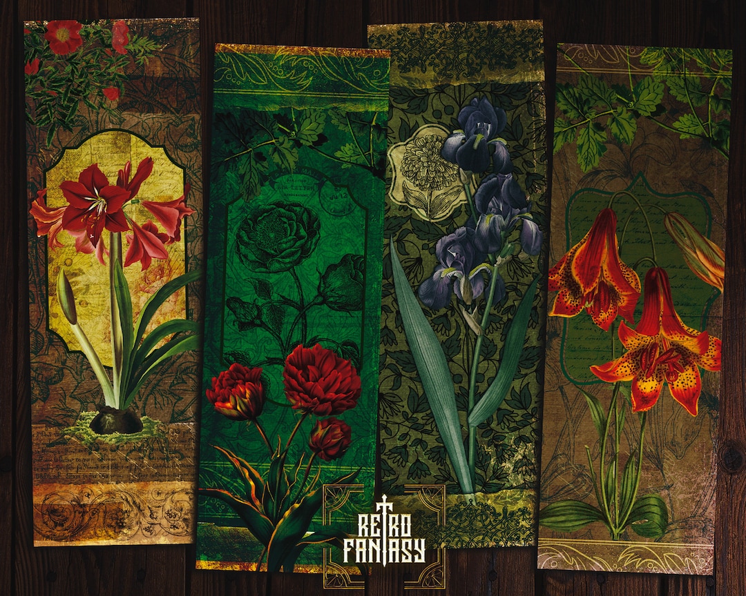 Floral Bookmarks Digital Set Printable | INSTANT Download | Botanics ...