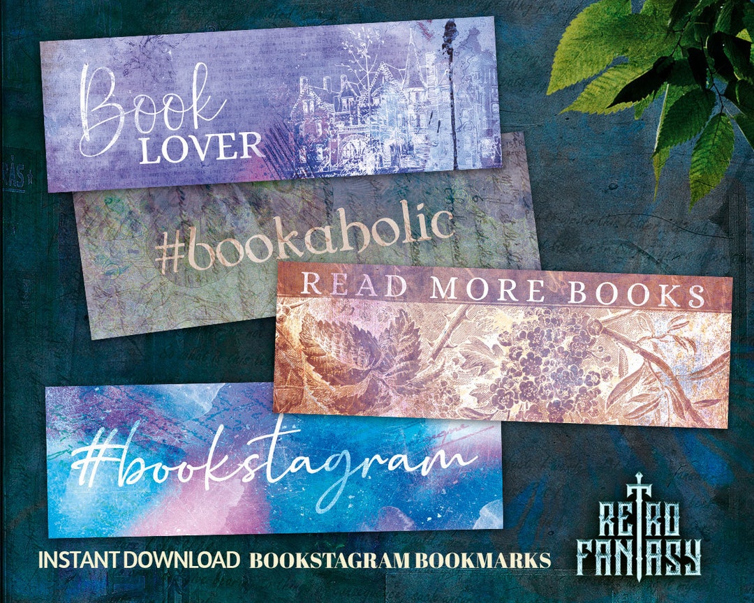 Printable Bookstagram Bookmarks | Bookish Bookmarks | Instant Download ...