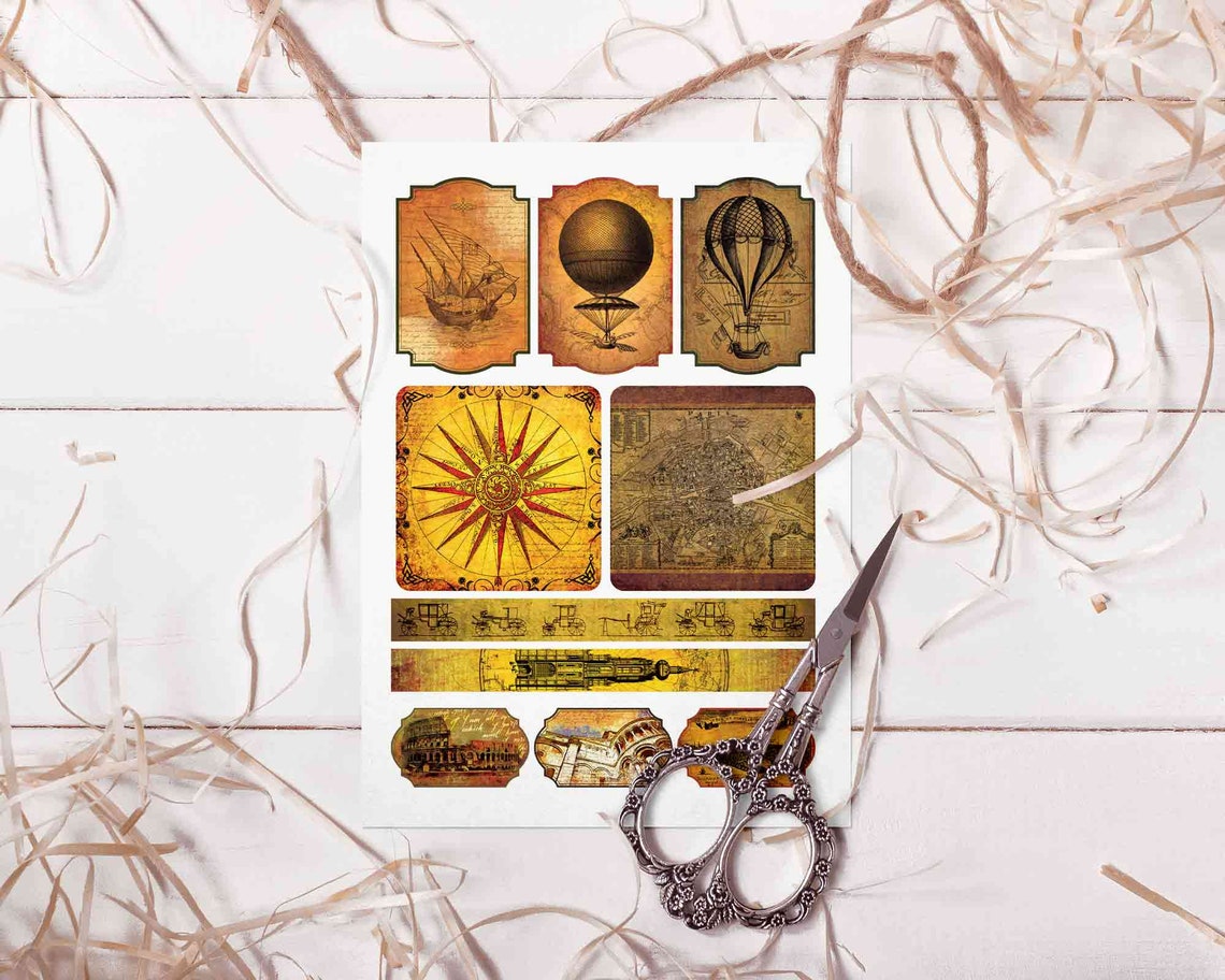 Old Traveler Extras Add on Kit Printable INSTANT Download - Etsy