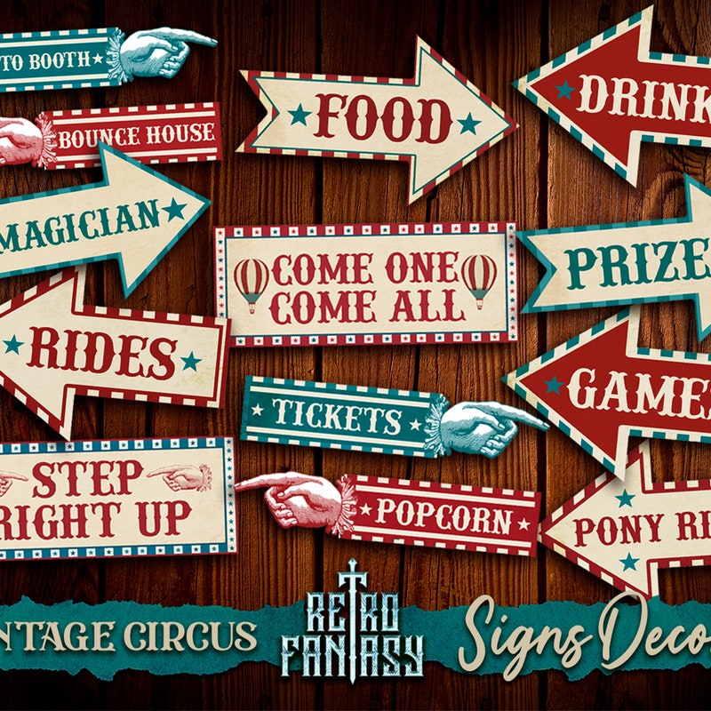 Carnival Signs - Etsy