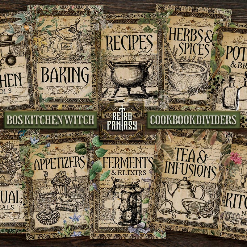 Reciper Divider Pages - Etsy UK