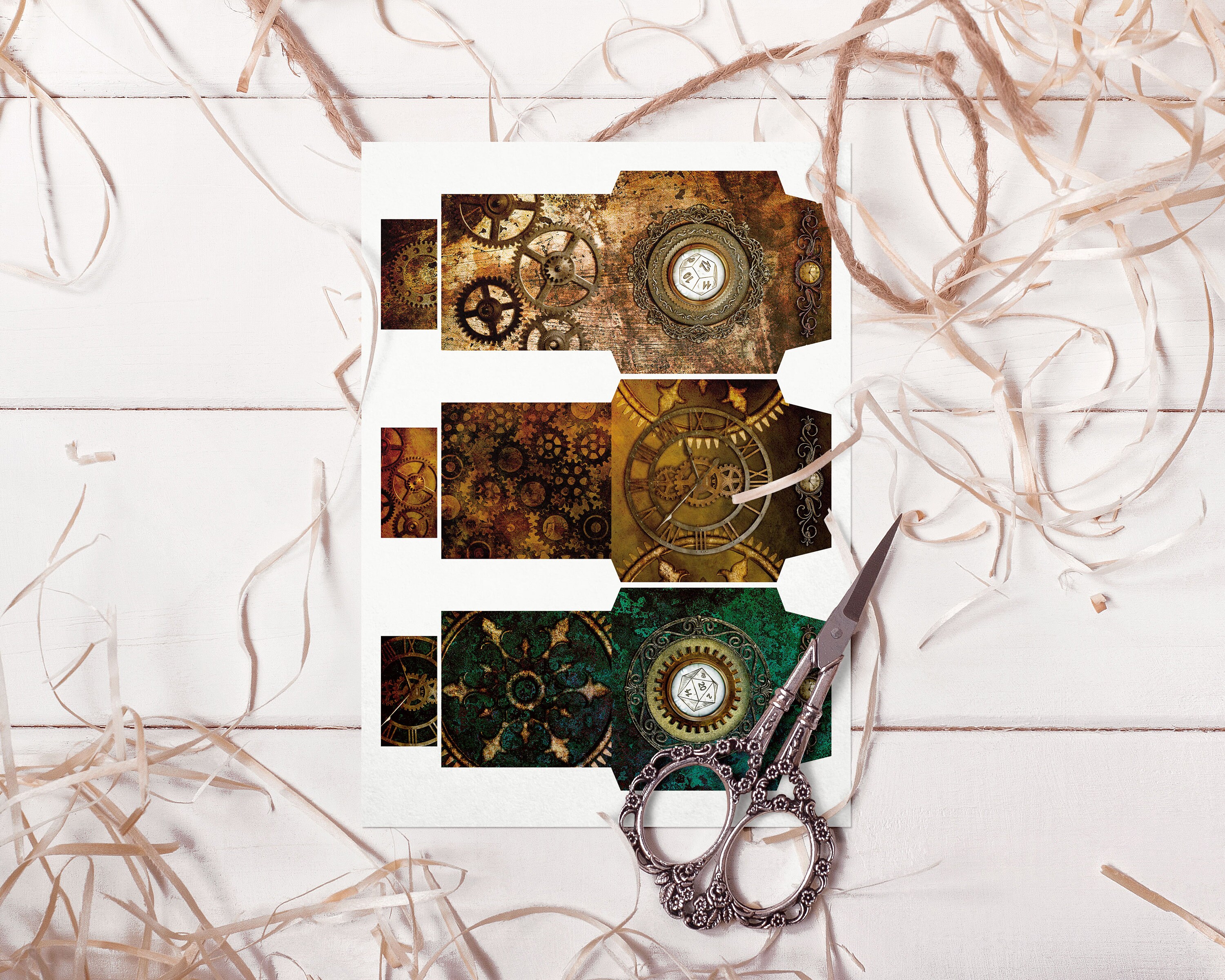 Printable Steampunk Rpg Tea Bags Envelopes | Steampunk Tea Bag Envelope ...