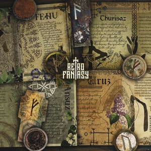 Viking Runes Journal Pages VOL 1 • Fehu • Thurisaz • Ansuz • Uruz ...