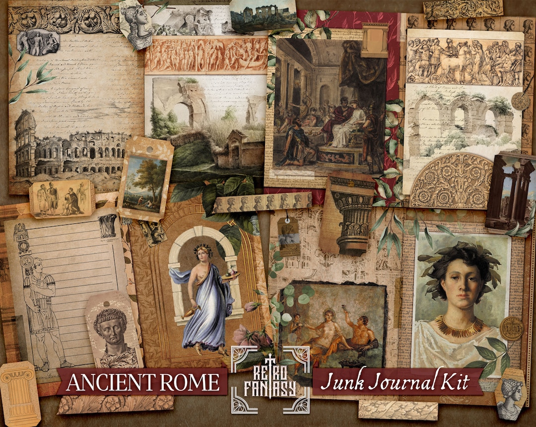 Ancient Rome Digital Journal Kit • Roman Junk Journal Kit ...