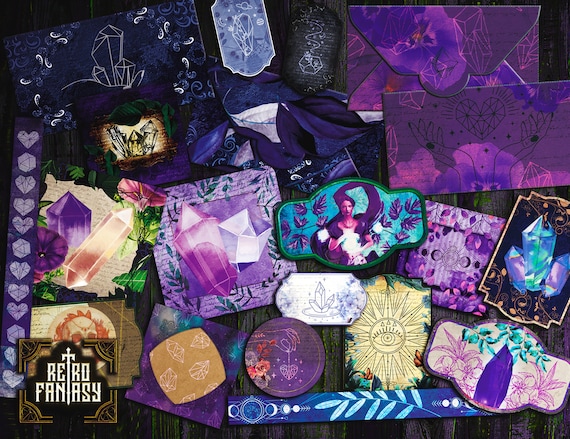 Crystals Ephemera Kit WITCHCRAFT Magic Wicca Grimoire - Etsy