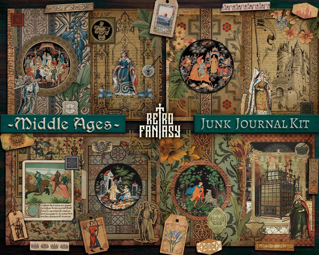 Middle Ages Junk Journal Kit With EXTRAS • Digital Download ...