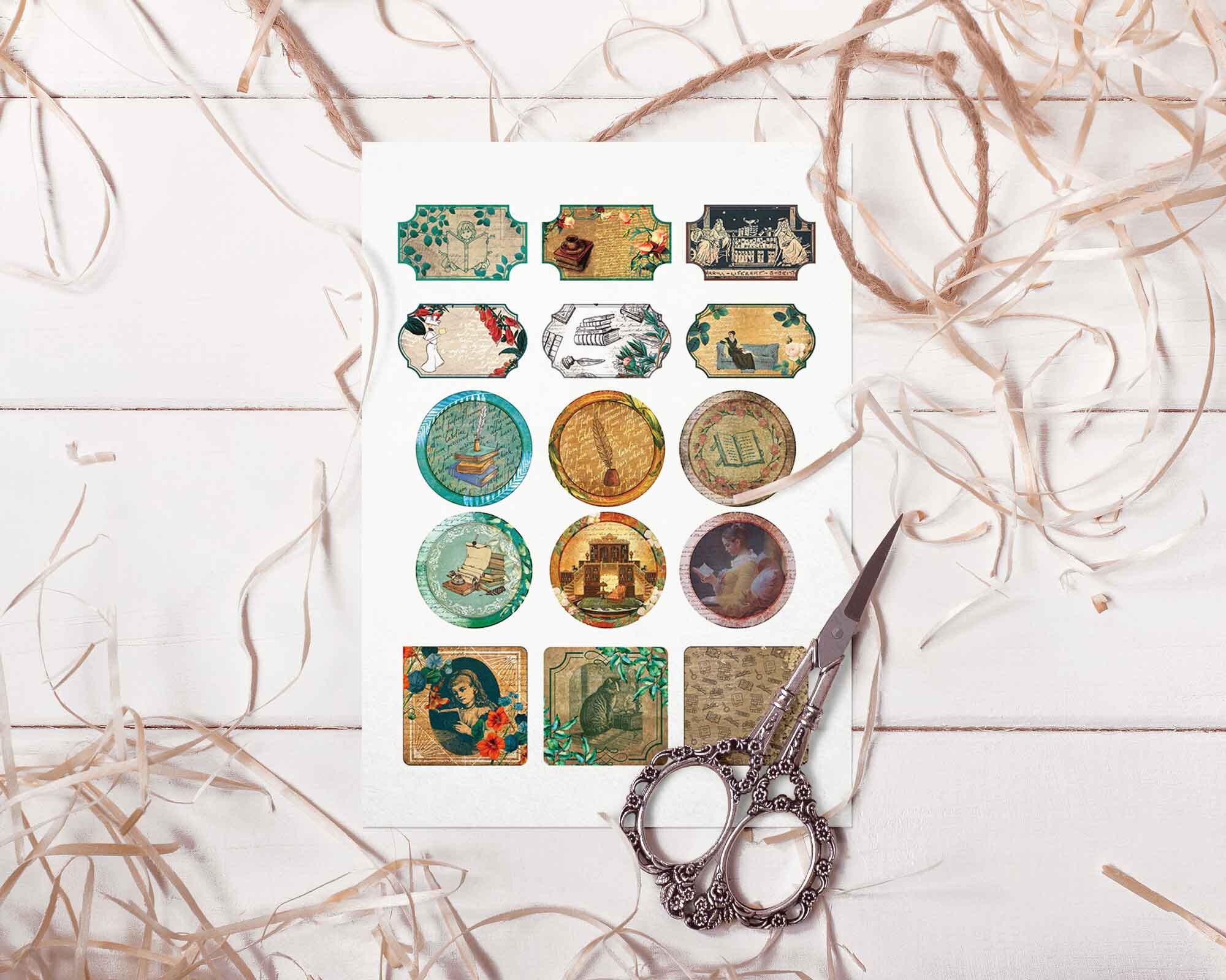 Antique Library Ephemera Kit Printable | INSTANT Download | Bookish ...
