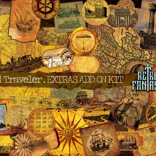 Old Traveler Extras Add on Kit Printable INSTANT Download - Etsy