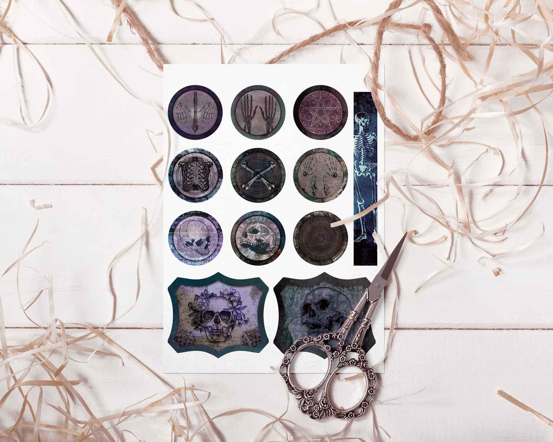 Goth Science Extras Add on Kit • INSTANT Download • Gothic Journal ...