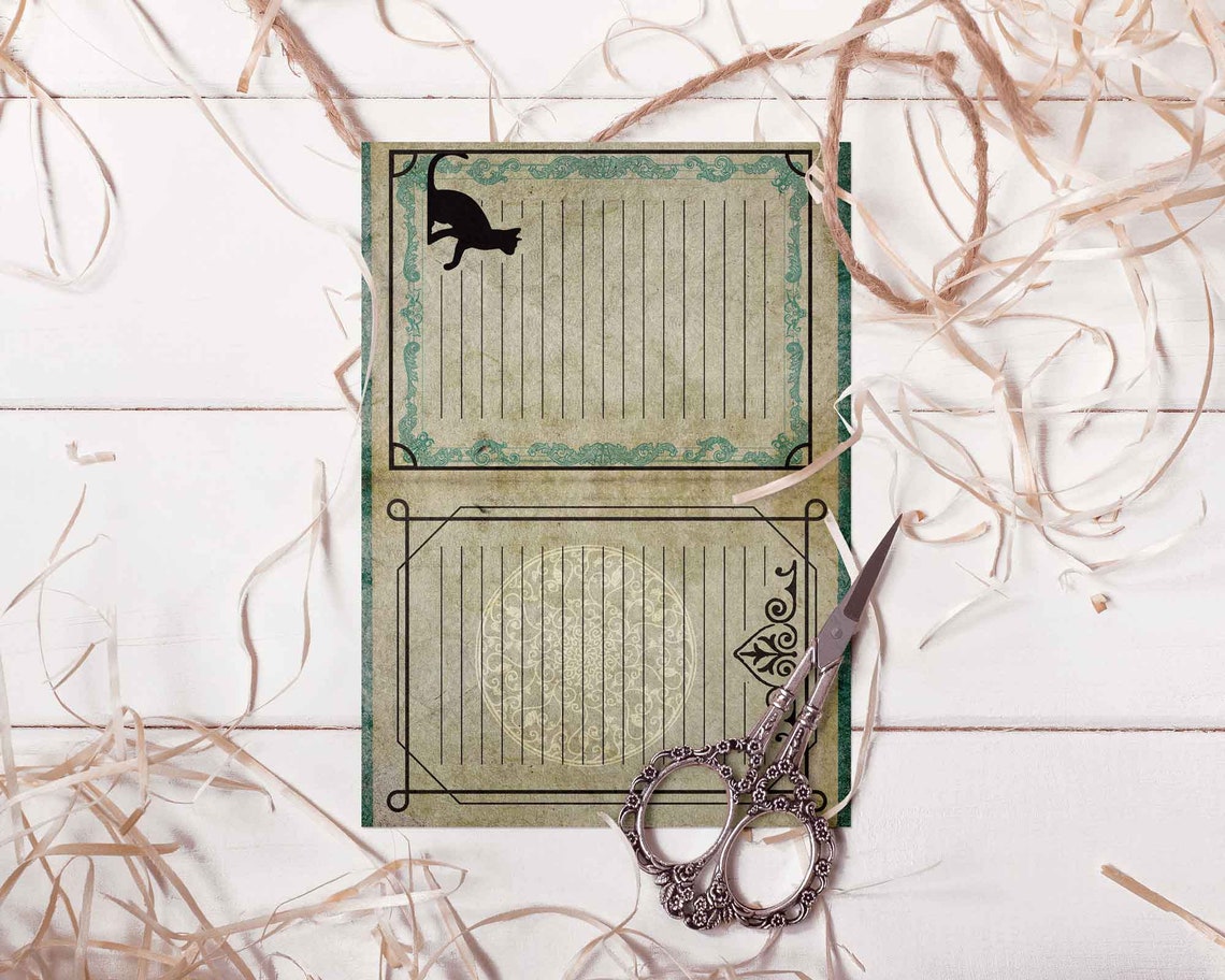 Printable Blank Book of Shadows Pages Vintage Page - Etsy