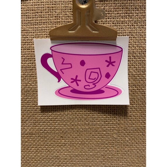 Tea Cup Disney Decal Bumper Stickers Stickers, Labels & Tags etna.com.pe