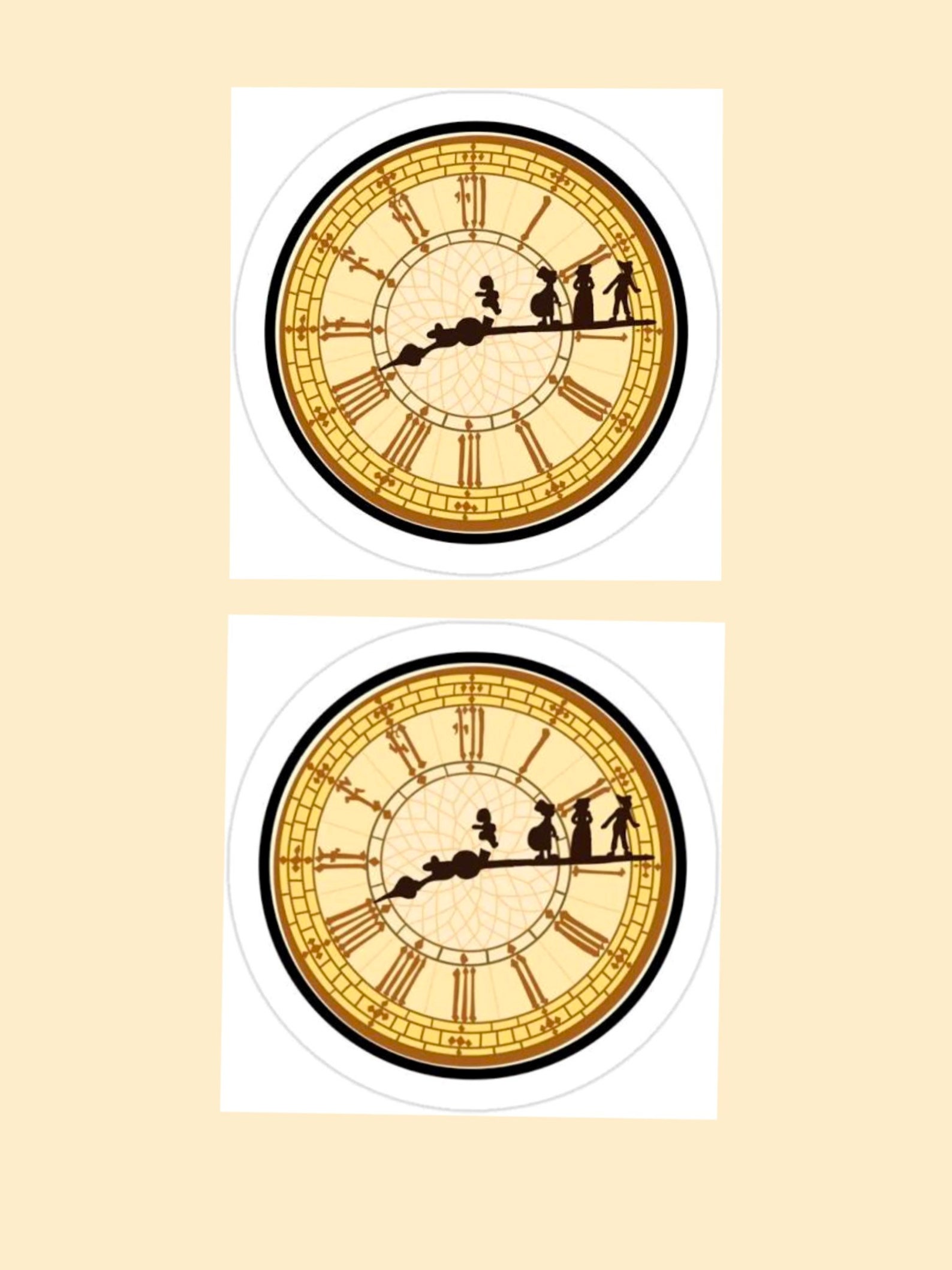 Peter Pan Clock Tower Inspired Disney Sticker Vinyl Decal - Etsy