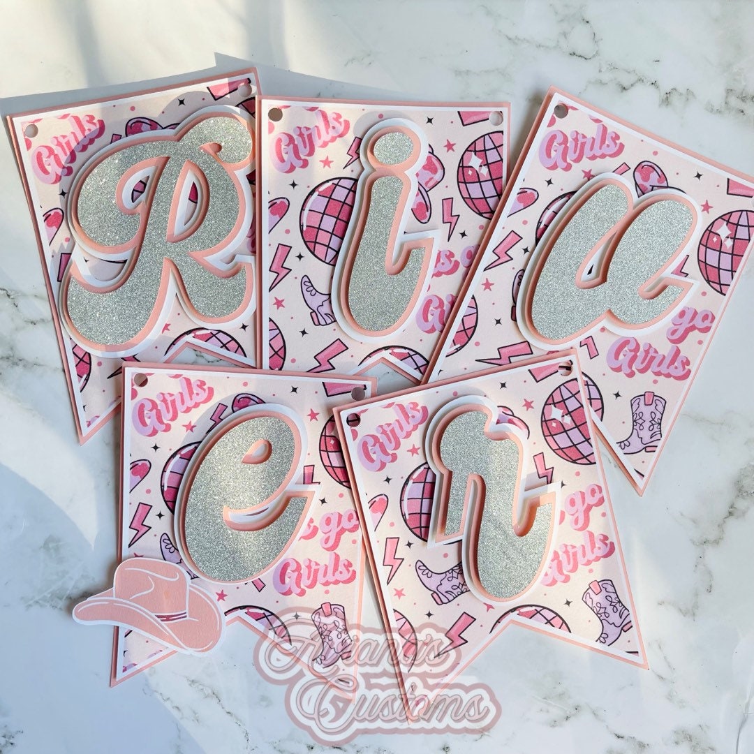 Custom Let's Go Girls Birthday Banner , Let's Go Girls Banner , Custom ...
