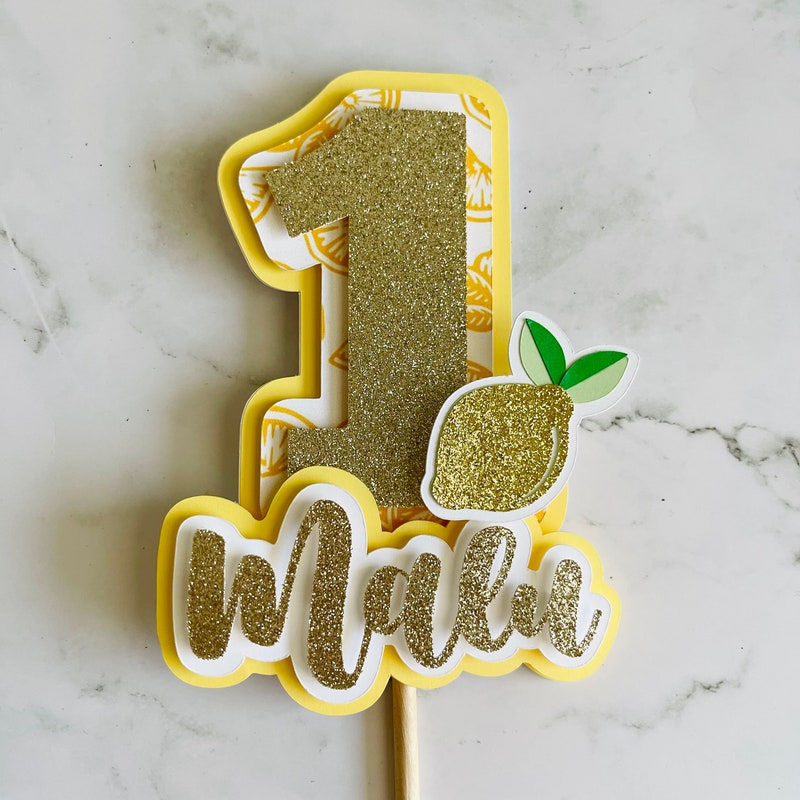 Lemon Cake Topper - Etsy
