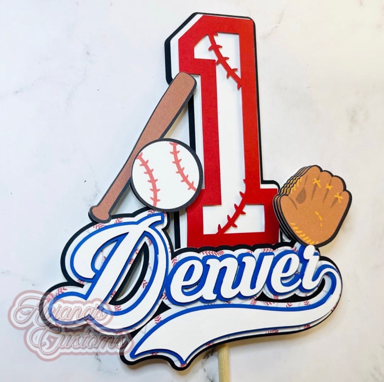 Custom Baseball Birthday Cake Topper Baseball Cake Topper - Etsy