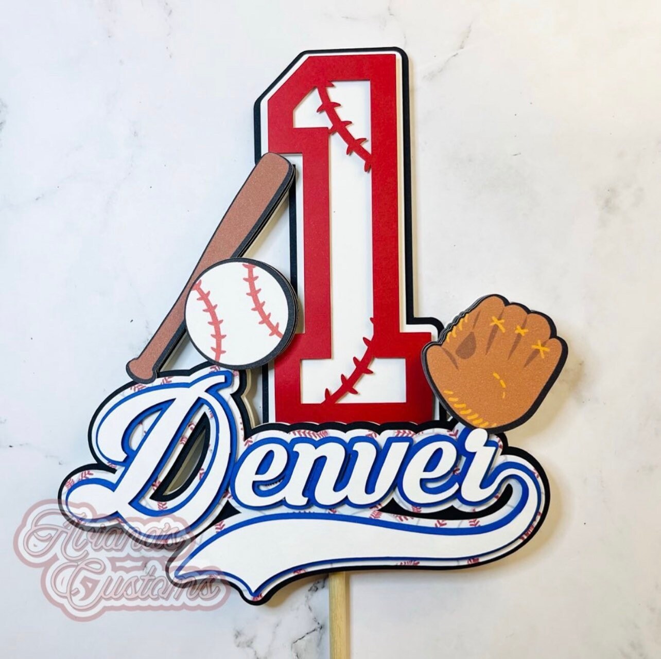 Custom Baseball Birthday Cake Topper Baseball Cake Topper - Etsy