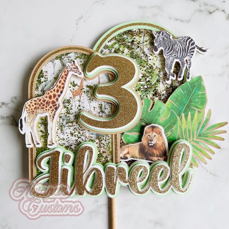 Jungle Cake Topper - Etsy