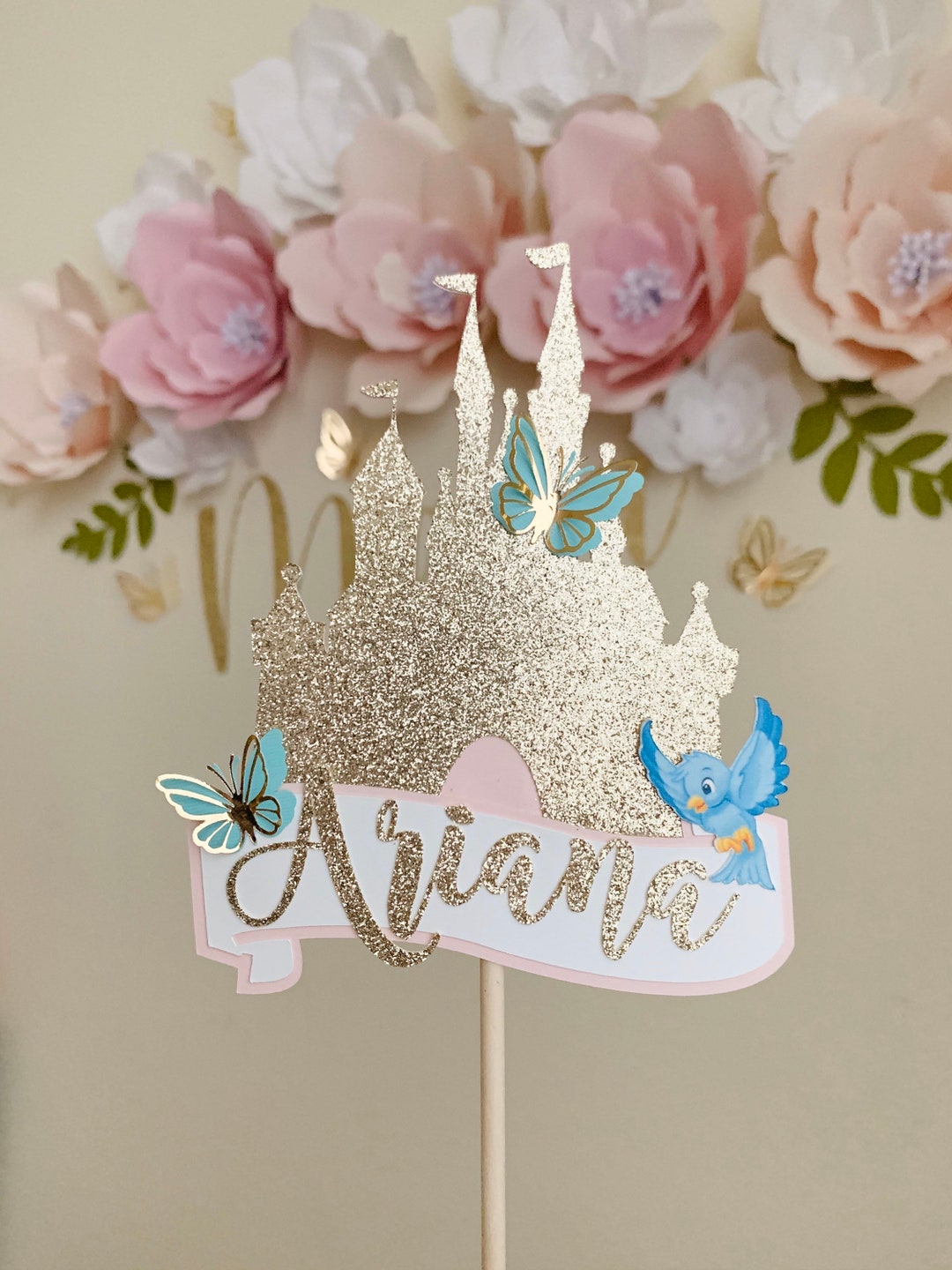 Princess Castle Cake Topper , Princess Birthday , Castle , Princess - Etsy