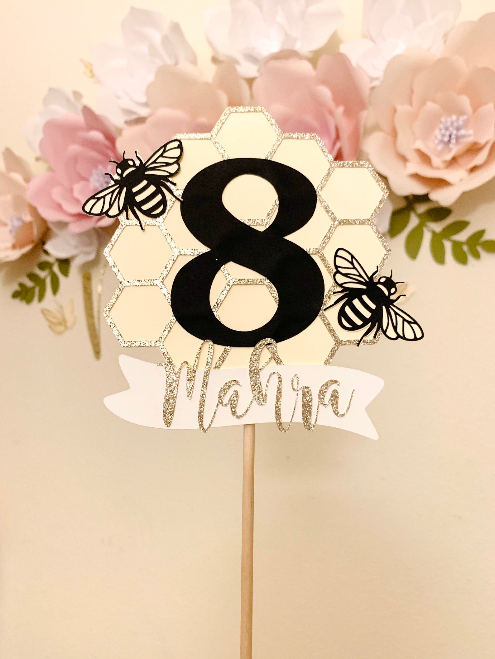 Honey-Bee Custom Cake Topper Bee day Bee Birthday | Etsy