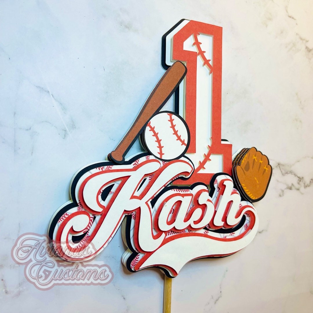 Custom Baseball Birthday Cake Topper Baseball Cake Topper - Etsy