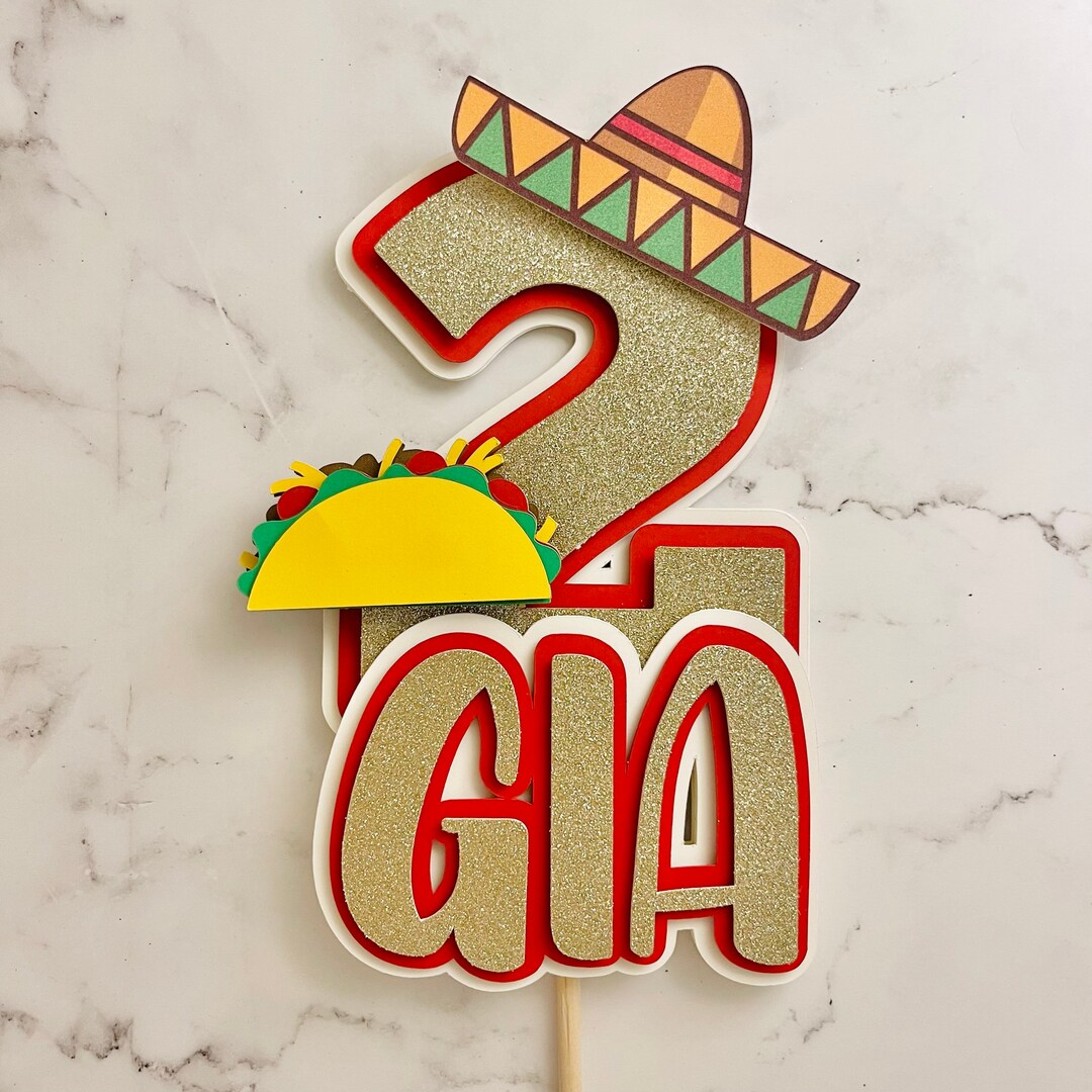 Taco Birthday Cake Topper , Taco Twosday , Taco Birthday , Taco Party ...