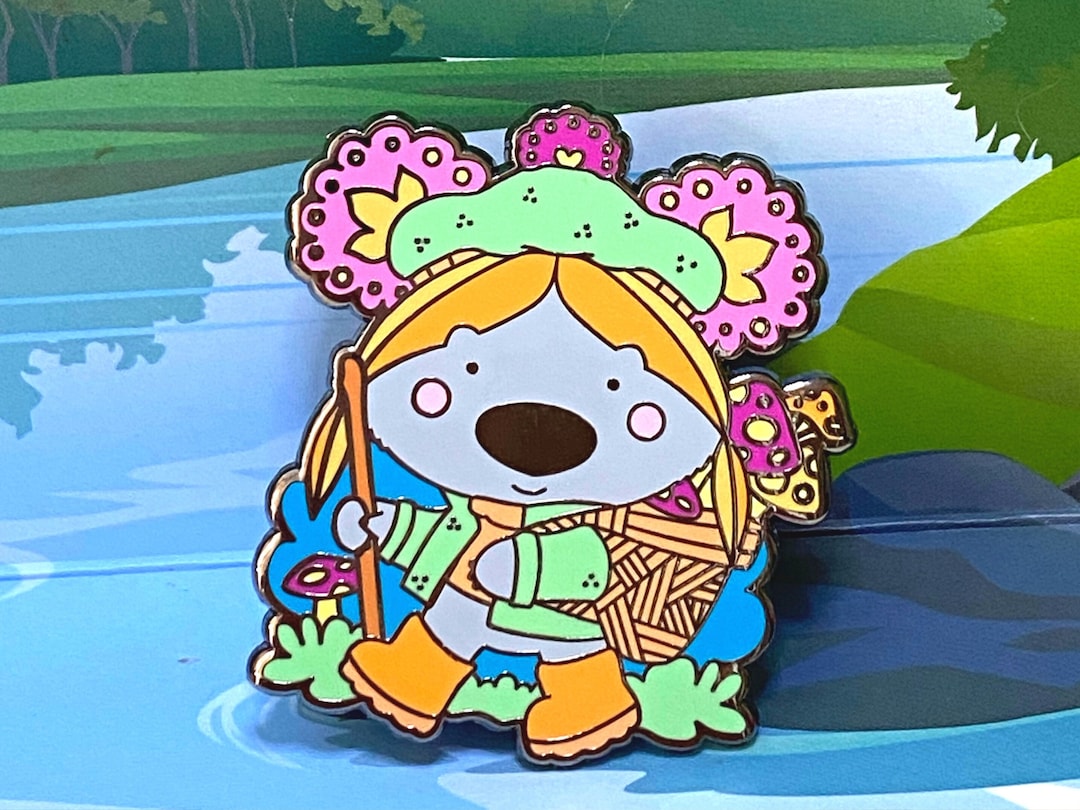 Hiking Enamel Pin/ Pinkoala Walking Hard Enamel Pin/ Outdoors Hikers ...