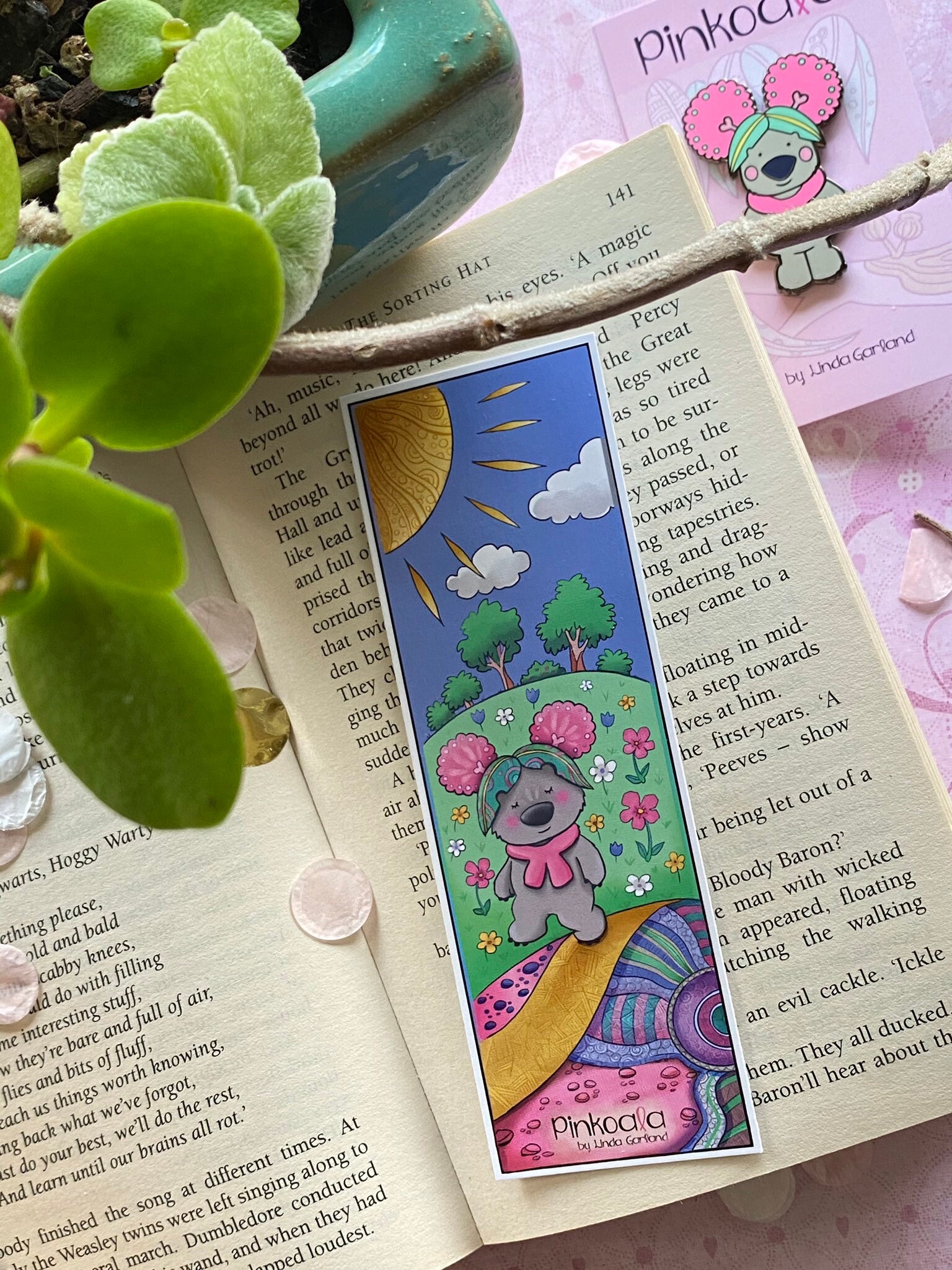 Set of Four Bookmarks Pinkoala Book Lovers Combo Bookmarks - Etsy Australia