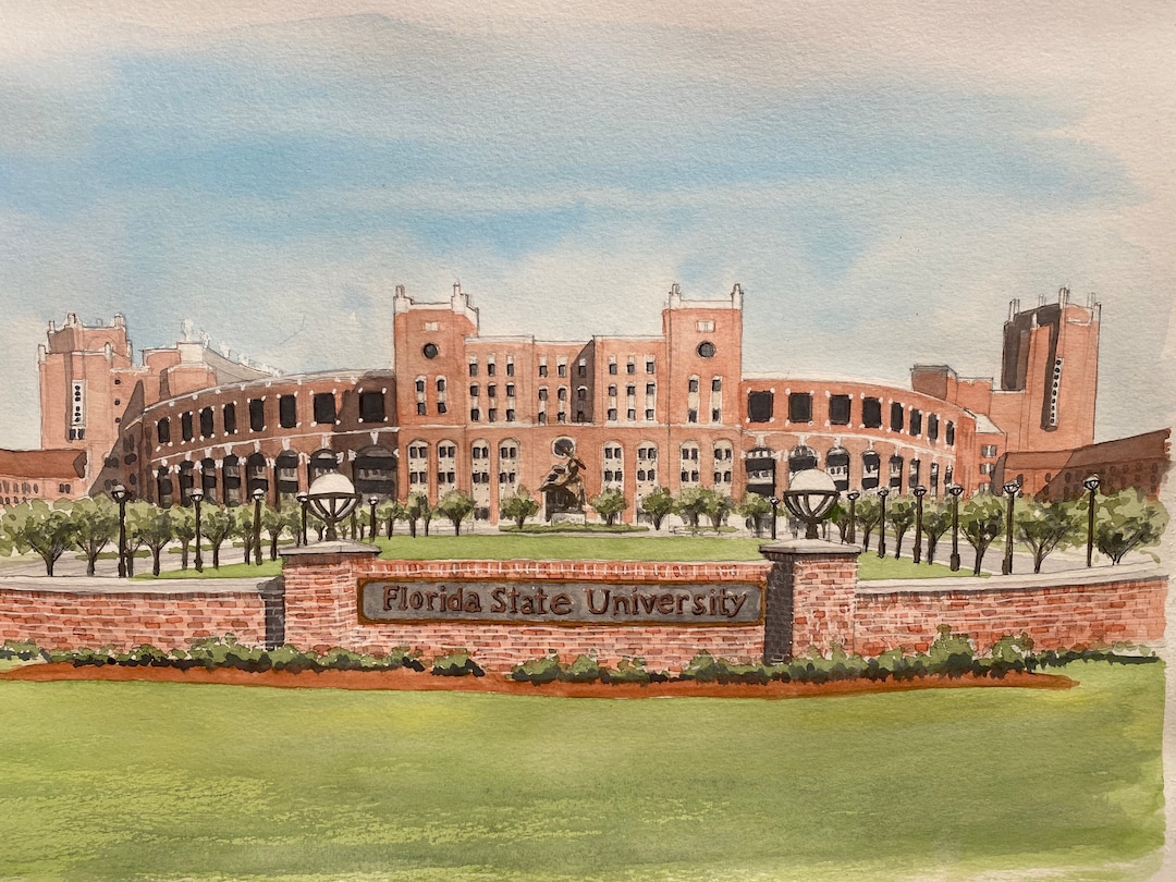 Doak Campbell Stadium, FSU, NCAA Football, ACC, Florida State - Etsy
