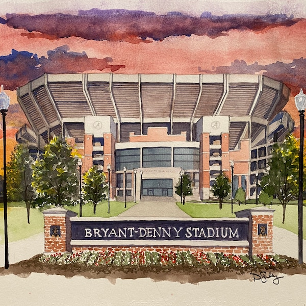 Bryant Denny Stadium Svg - Etsy
