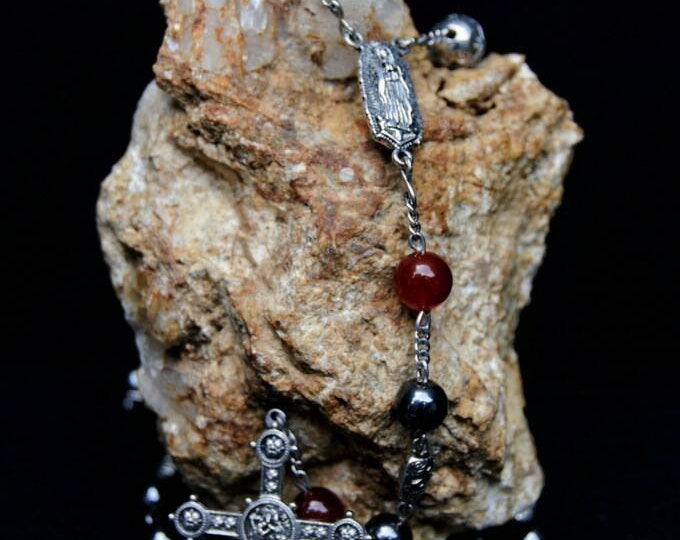 The Self Defense Rosary, Hemitite Bead Rosary, - Etsy