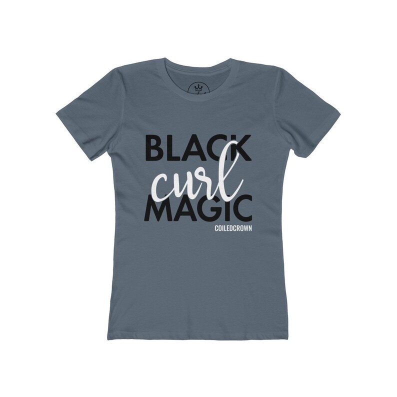 Black CURL Magic Curly Hair T-shirt for Natural Hair - Etsy