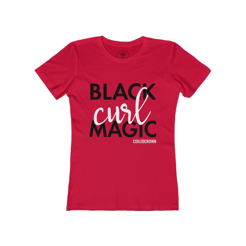 Black CURL Magic Curly Hair T-shirt for Natural Hair - Etsy
