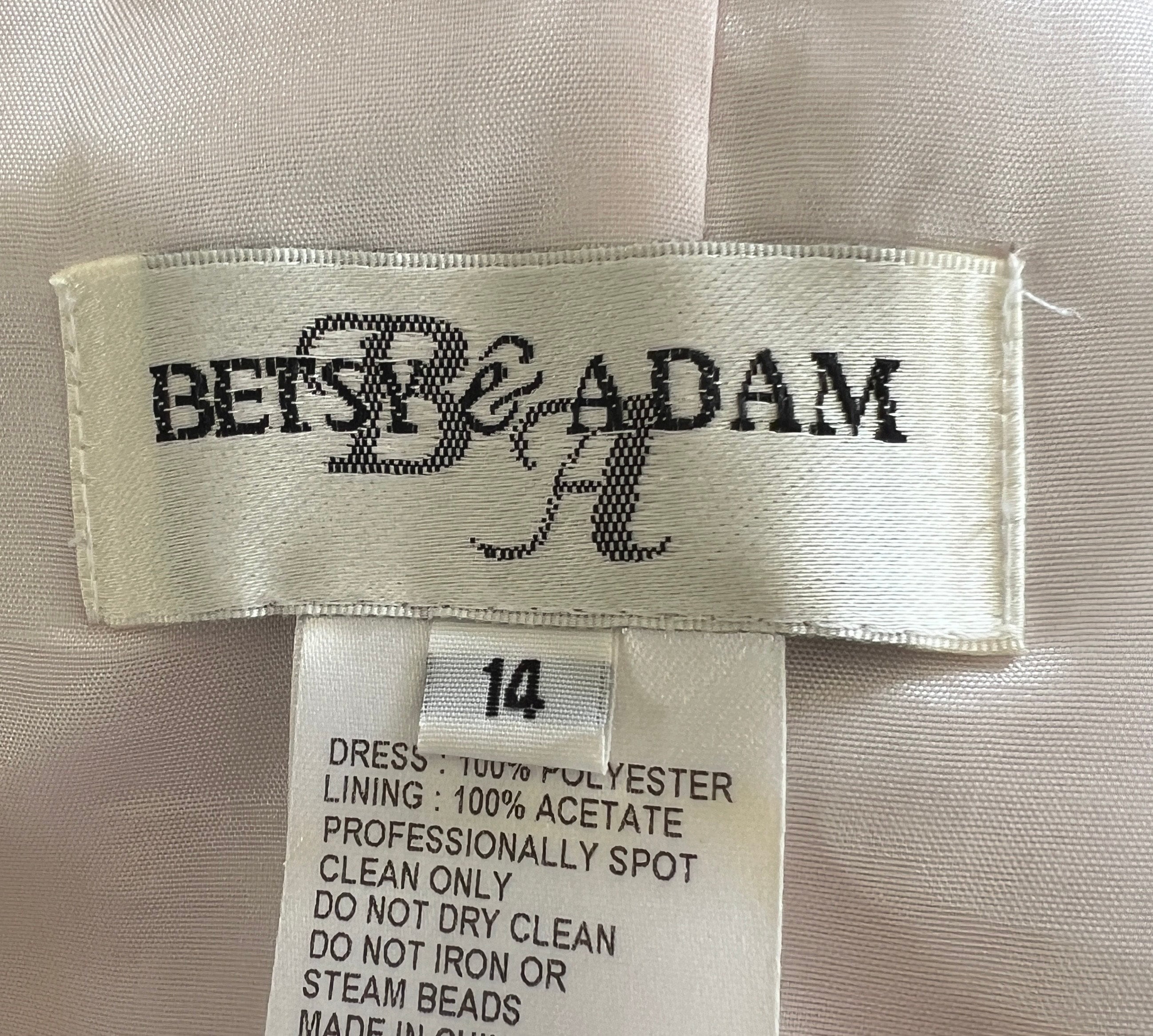 Vintage Black/pale Pink Cutaway Dress by Betsy &adam, Size 14 - Etsy