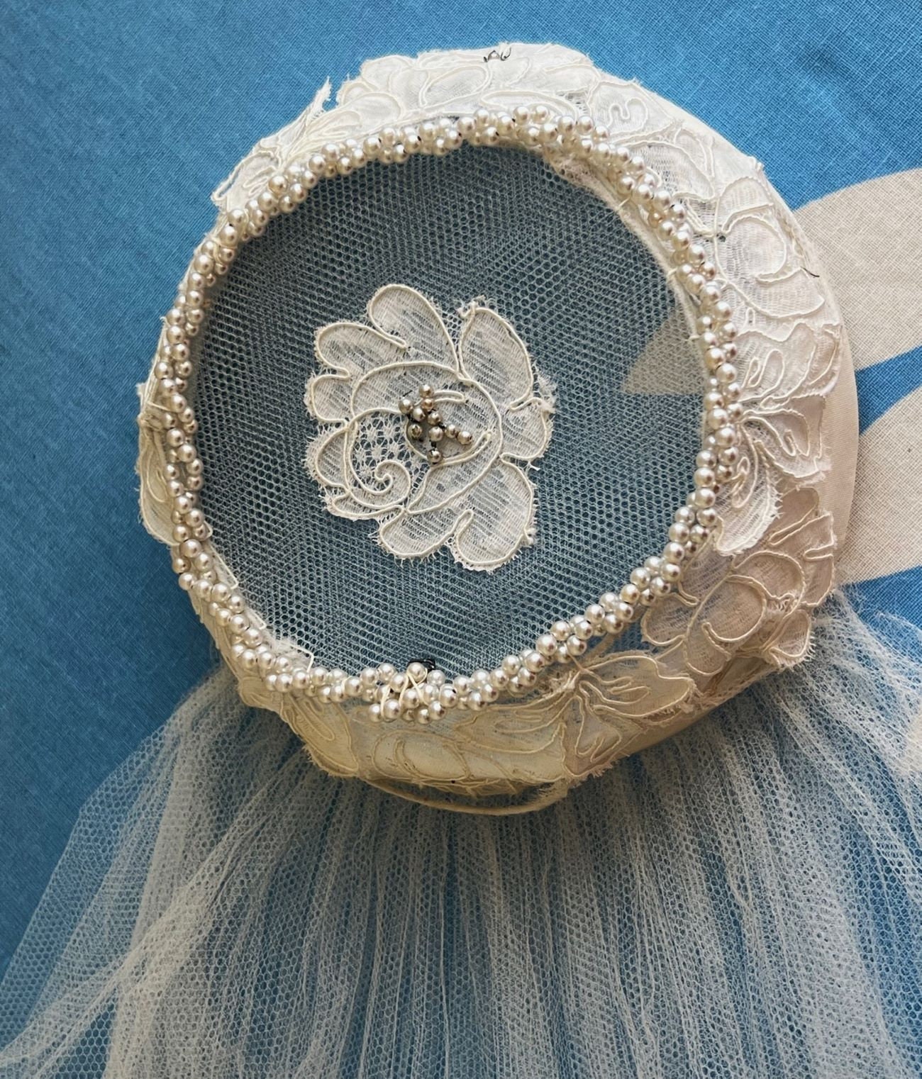 Vintage 1960's Wedding Pillbox Hat W/attached Veil - Etsy