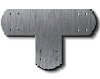T Bracket for 6" Post, Industrial Design T Bracket, 6 Inch T Post, T ...