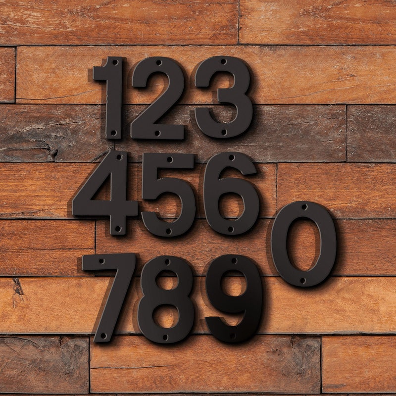Metal House Numbers - Etsy