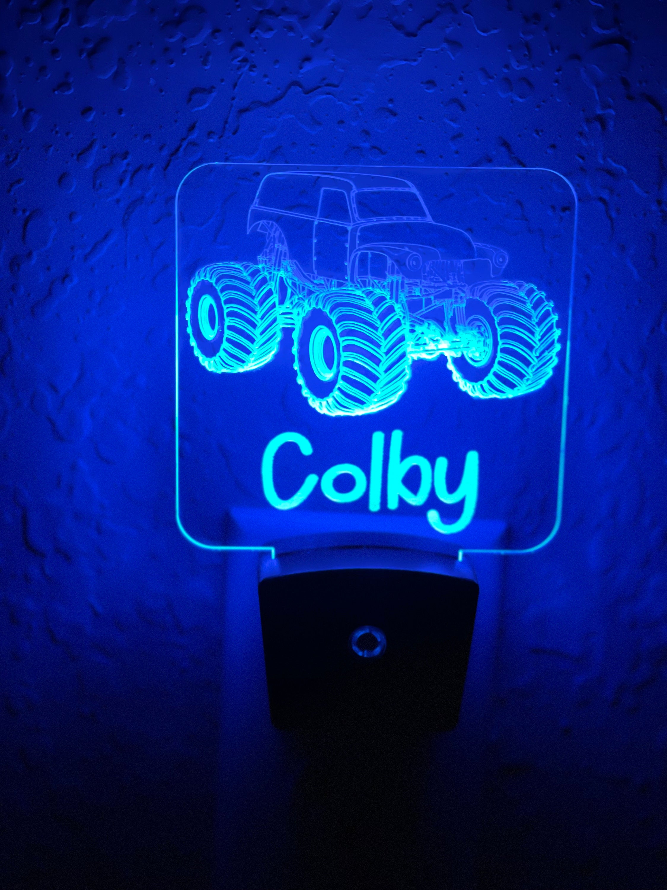 Personalized LED Monster Truck Night Light 7 Color Changing | Etsy