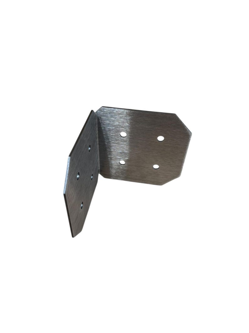 90 Degree Chamfered Angle Bracket for 6x6 Wood Post, 6x6 Angle Bracket ...
