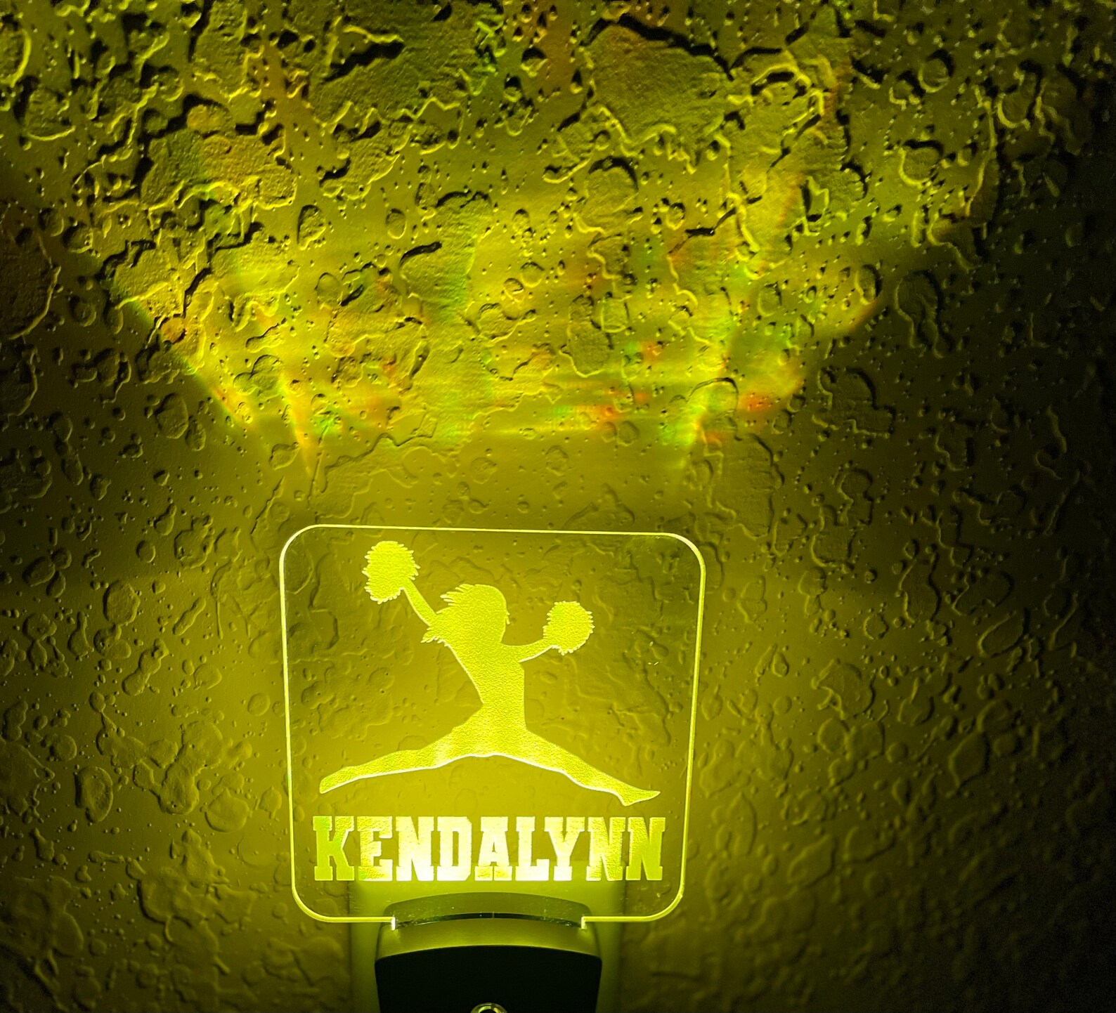 Personalized LED Cheerleader Night Light 7 Color Changing | Etsy