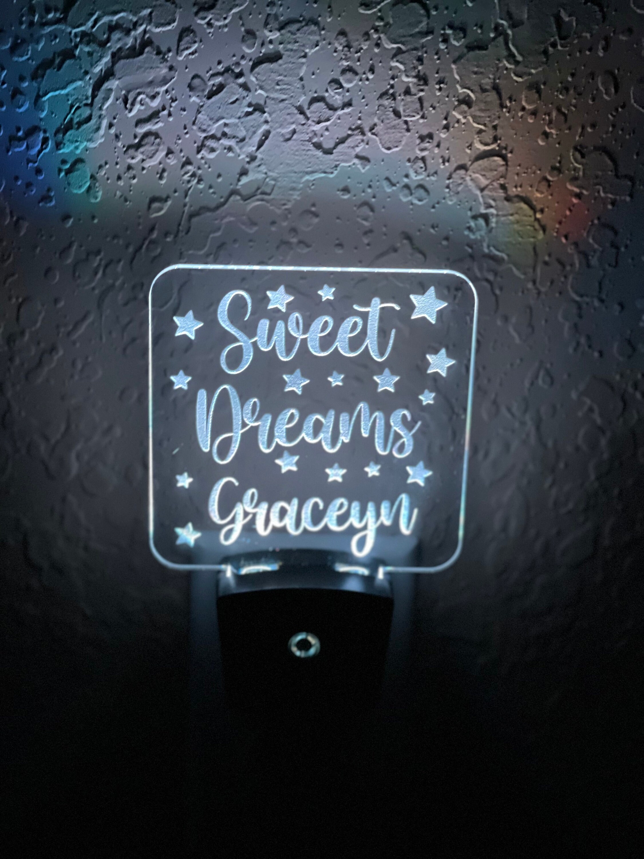 Personalized LED Sweet Dreams Night Light 7 Color Changing | Etsy