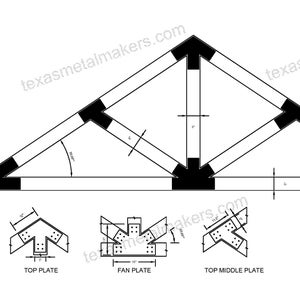 Structural Design Timber Truss Brackets for 6x6 Posts, 6" Timber Truss ...