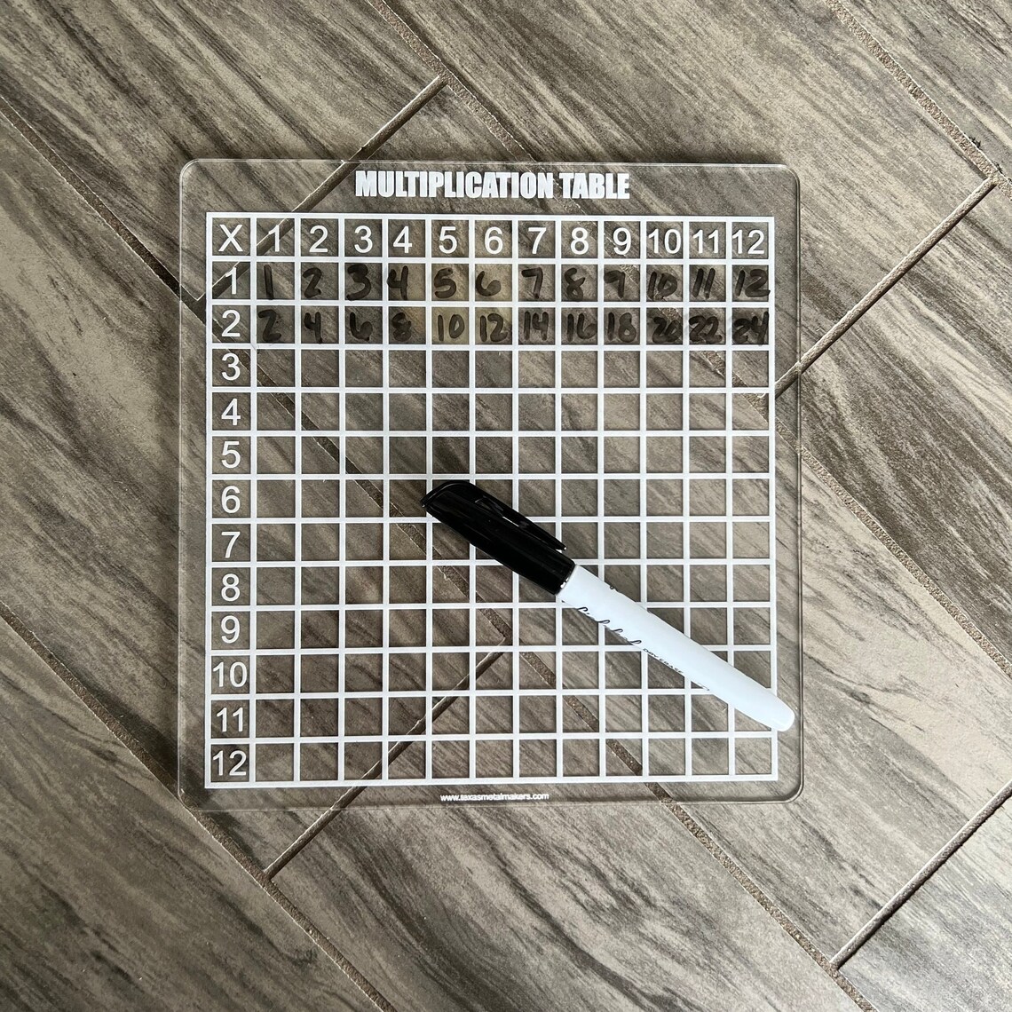 Acrylic Dry Erase Math Learning Boards Reusable Washable - Etsy