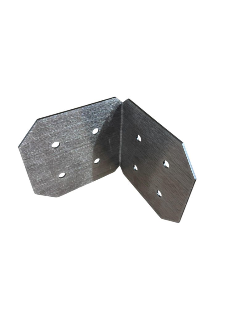 90 Degree Chamfered Angle Bracket for 6x6 Wood Post, 6x6 Angle Bracket ...