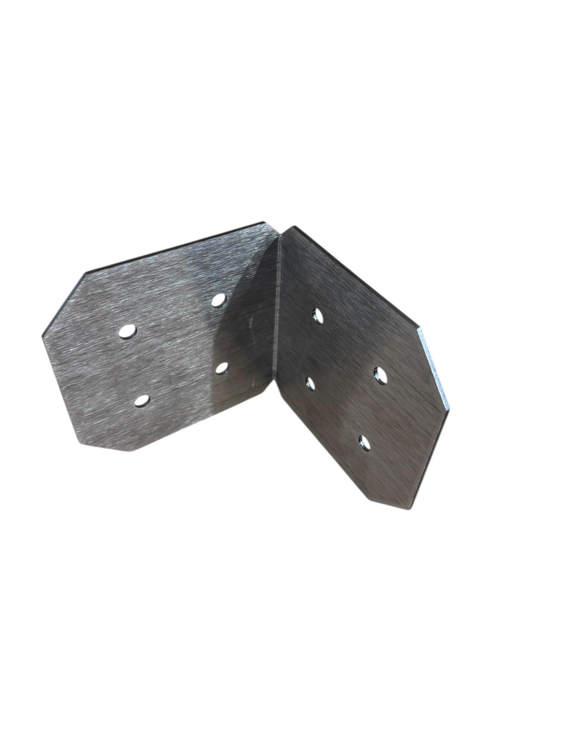 90 Degree Chamfered Angle Bracket for 6x6 Wood Post, 6x6 Angle Bracket ...