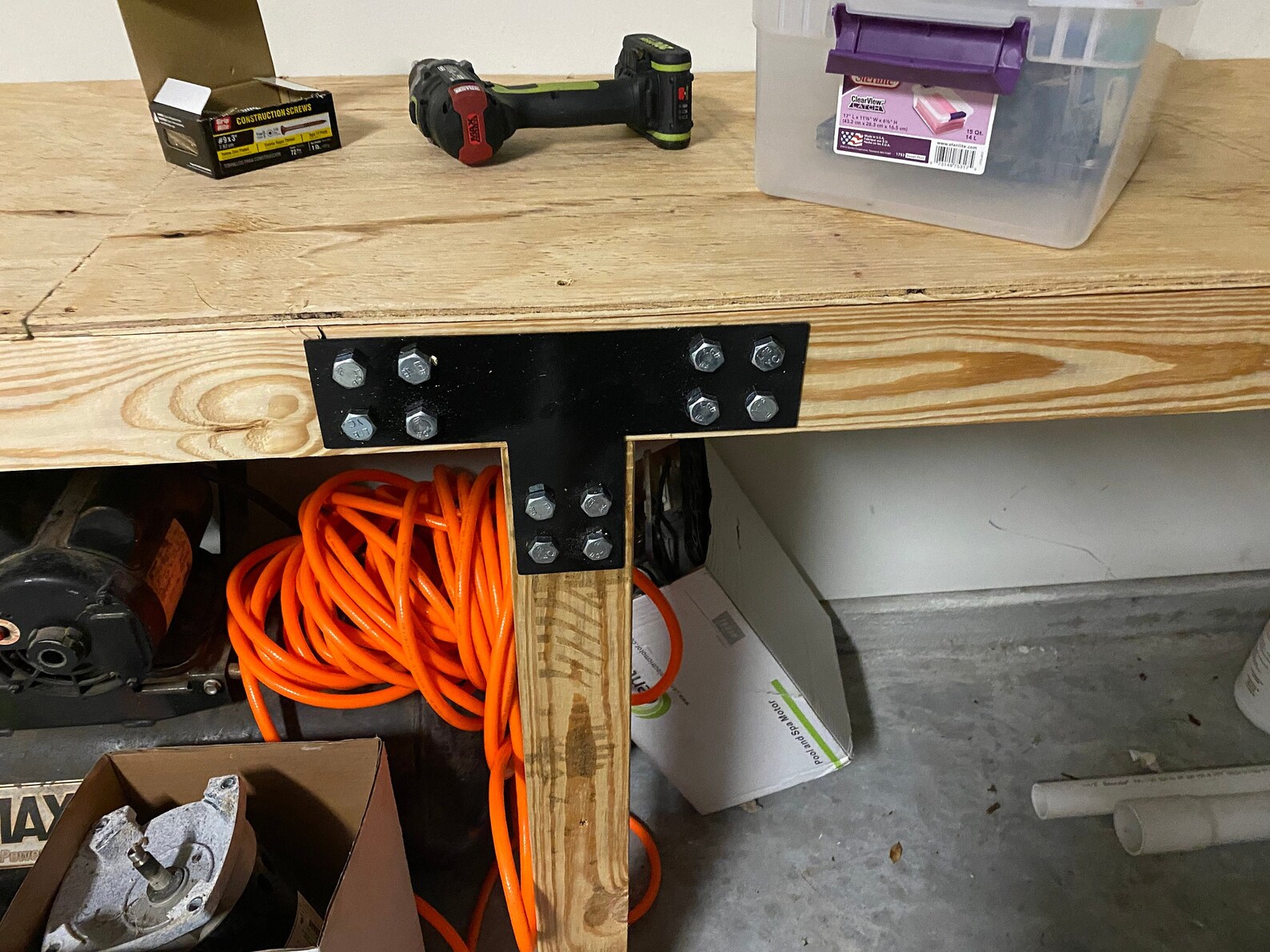 Structural Design T Bracket for 4x4 Post, 4 Inch T Bracket Bolt Plate ...